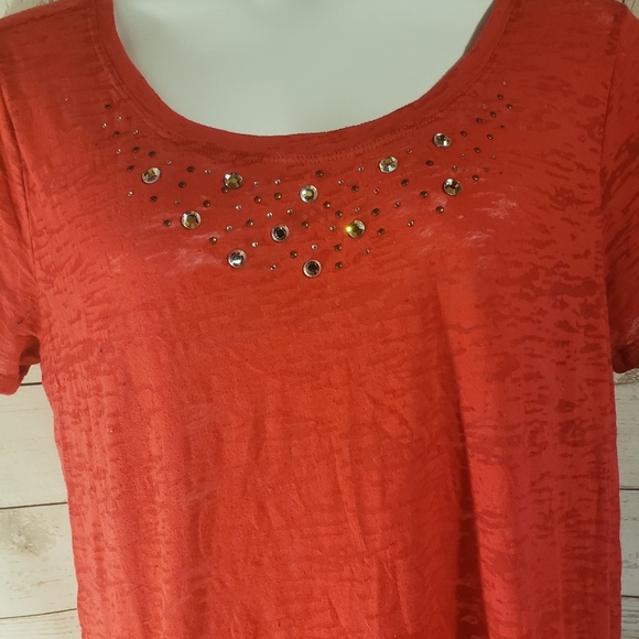 French Laundry | Tops | 2 For 5 French Laundry Red Embellished Top ...